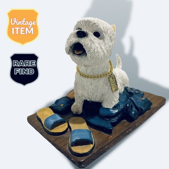 Accents | Vintage West Highland Terrier Westie Dog Figurine Sculpture ...